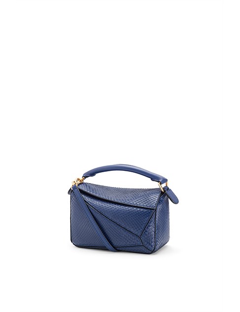Loewe Puzzle Mini Bag In Python | David Jones
