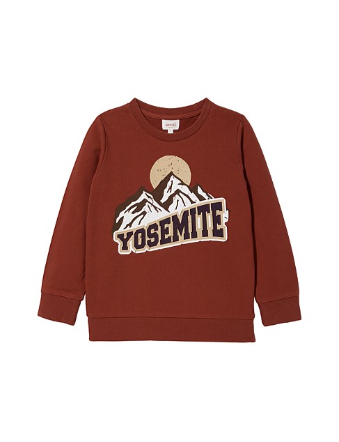 Seed Heritage Yosemite Print Sweater (boy's 2 -10) | David Jones