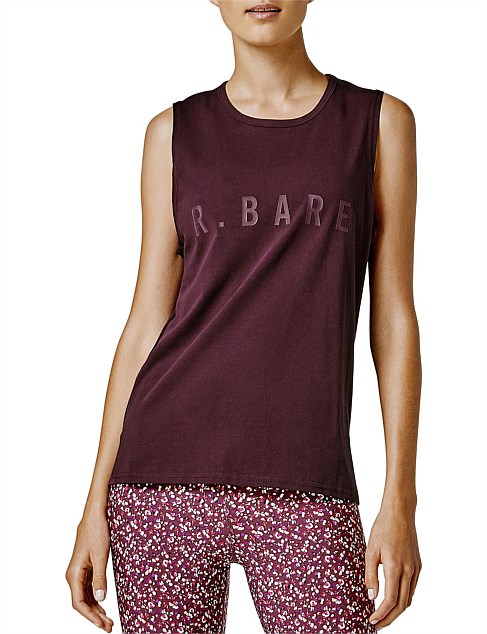 Running Bare Red "easy Rider" Muscle Tank | David Jones