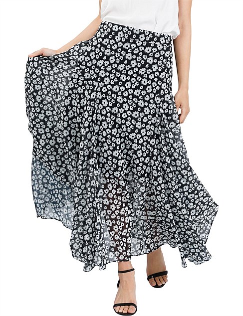 Brave + True Bella Printed Maxi Skirt | David Jones