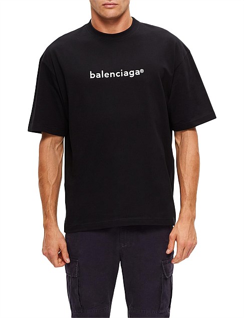 Balenciaga Medium Fit T-shirt | David Jones