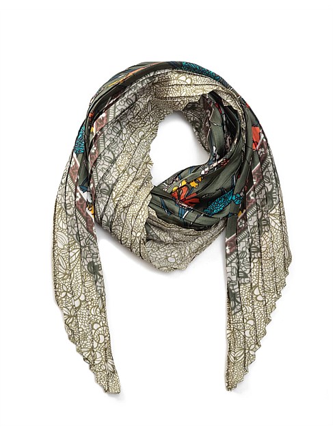 Gregory Ladner Botanical Print Kerchief | David Jones