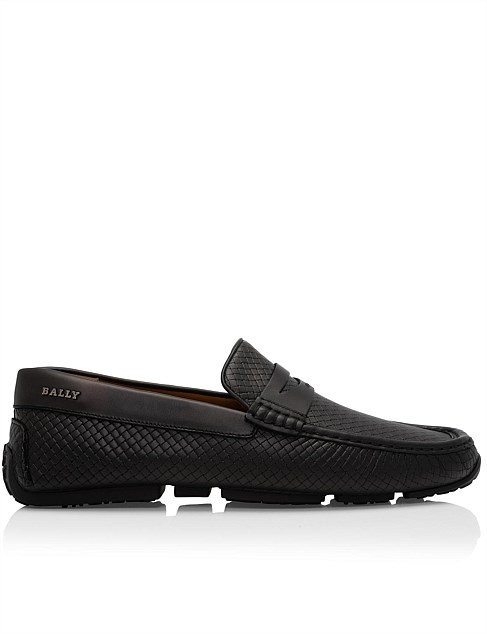 Bally Pilot Textured Leather Driver | David Jones