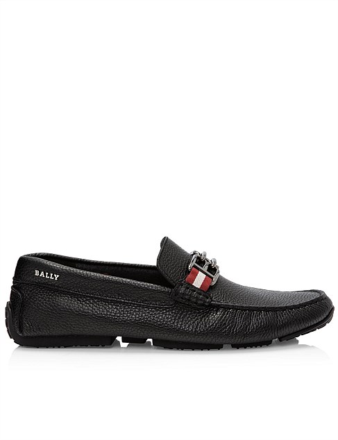 Bally Pilot B Chain Leather Drivers | David Jones