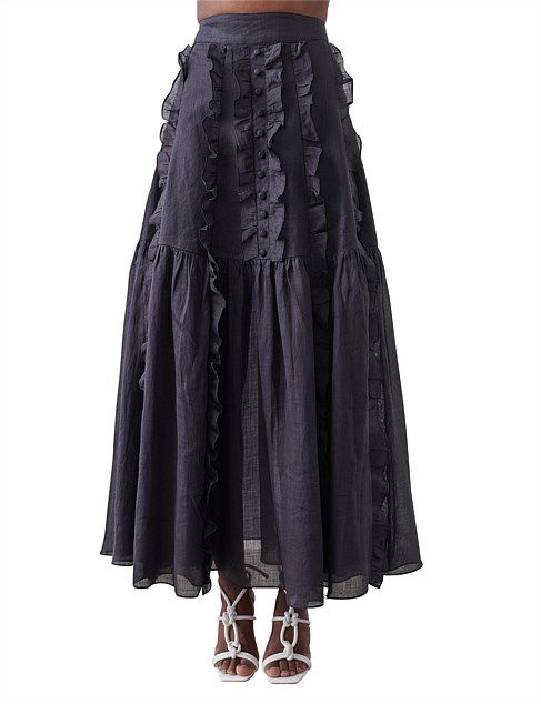 Joslin Bella Linen Ramie Maxi Skirt | David Jones
