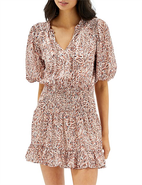 Minkpink Harlee Shirred Mini Dress | David Jones