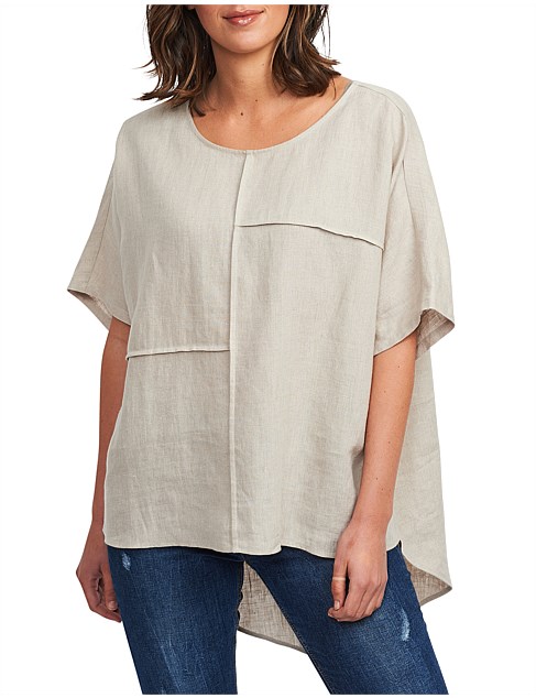 Eb&ive Bask Easy Linen Top | David Jones