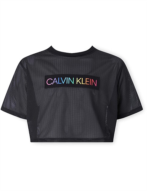 Calvin Klein Mesh Crop Top | David Jones
