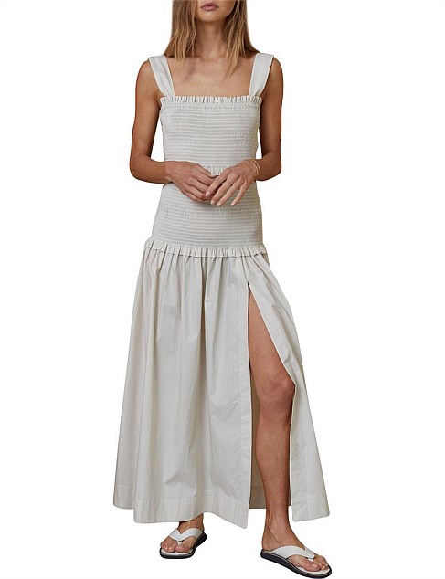 Bec + Bridge Minou Sleeveless White Midi Dress | David Jones