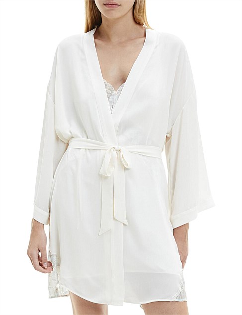 Calvin Klein Ck Black Amarylis Robe | David Jones