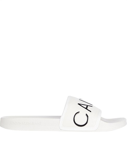 Calvin Klein Slide Padded Ck Pes-pu | David Jones