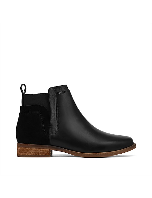 Wittner Conagh Black Leather and Suede Ankle Boot | David Jones