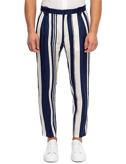 Dolce & Gabbana Stripe Linen Pant | David Jones