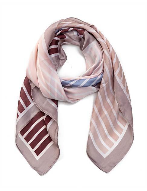 Gregory Ladner Stripe Block Kerchief | David Jones