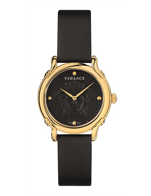 Versace Versace Safety Pin Yellow Gold Watch | David Jones