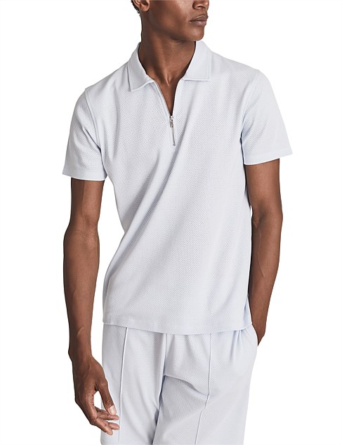 Reiss Chalk Airtech Cotton Polo Shirt | David Jones