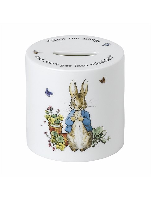 Wedgwood Peter Rabbit Money Box Blue | David Jones