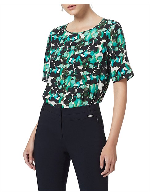 David Lawrence Althea Silk Tee | David Jones