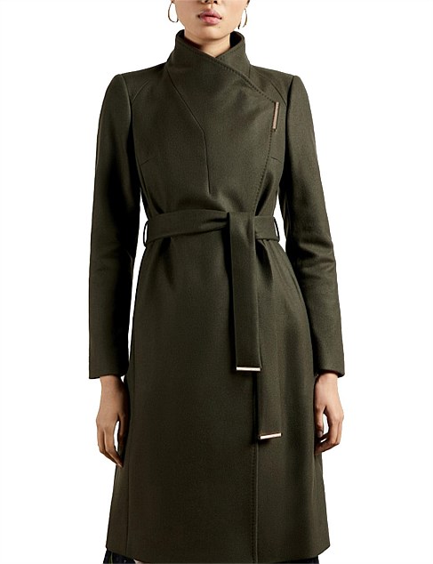 Ted Baker Rose Midi Wool Wrap Coat | David Jones