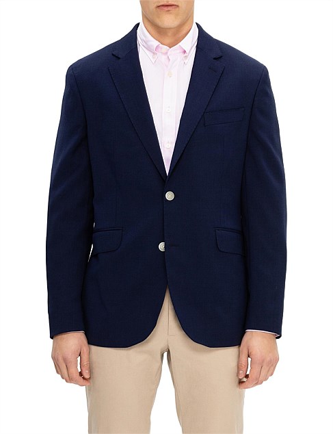Hackett London Hopsack Navy Blazer | David Jones