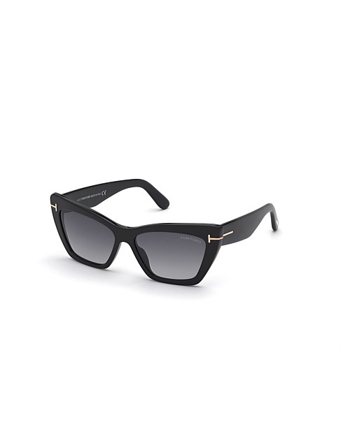Tom Ford Wyatt Black Sqaure Sunglasses | David Jones