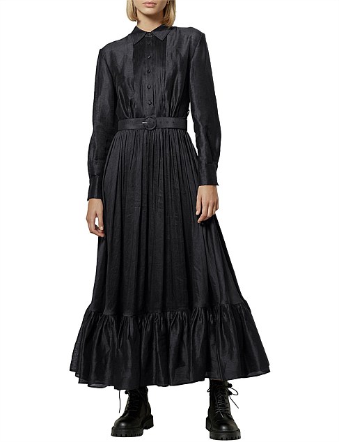 Leo Lin Vanta Silk Linen Dress | David Jones