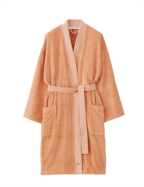Sheridan Supersoft Luxury Unisex Towelling Robe In Quince -S/m | David ...