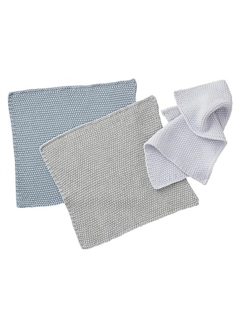 Sheridan Baby Dempsey Face Washer Set 3pk | David Jones