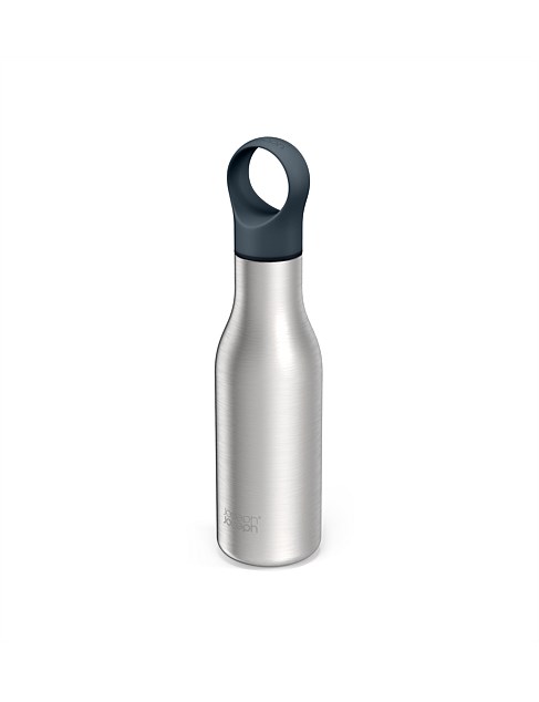 Joseph Joseph Loop Water Bottle 500ml -Brushed/anthracite | David Jones