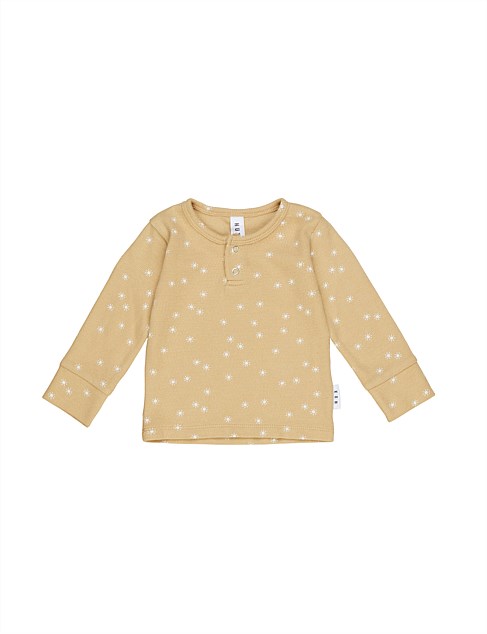 Huxbaby Sunny Day Rib Henley (0-3m -2y) | David Jones