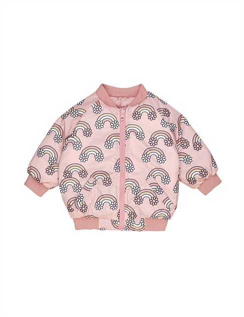 Huxbaby Daisy Rainbow Reversible Bomber (1y -2y) | David Jones
