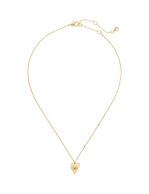 Kate Spade New York Evil Eye Heart Gold Pendant | David Jones