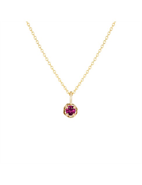 Hlsk Birthstone Necklace Ii -Garnet (january) | David Jones
