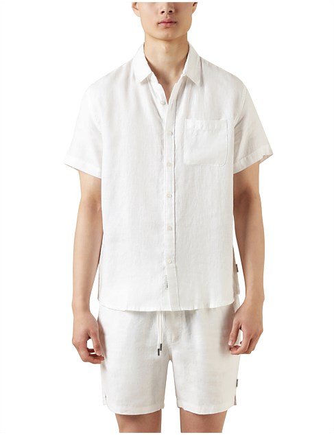 Article One Nero Linen Shirt | David Jones