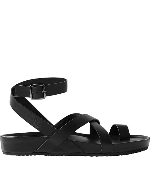 Assembly Label Wrap Sandal Black | David Jones
