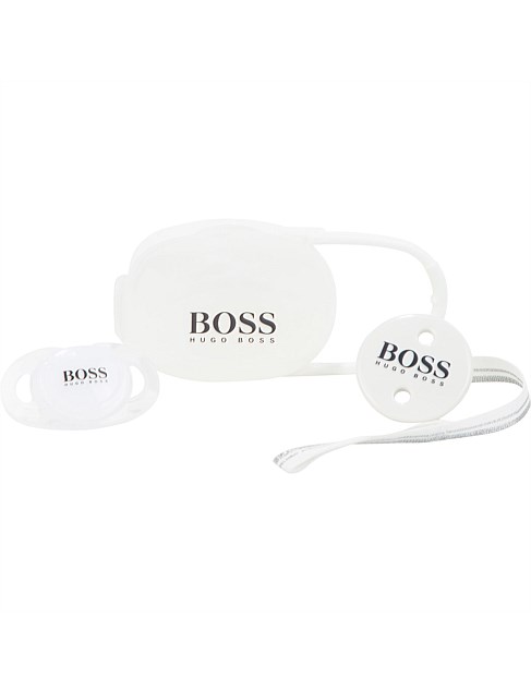 Boss Pacifier & Clip Box Set | David Jones