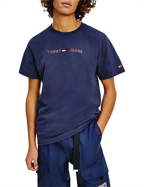 Tommy Jeans Tjm 3d Linear Logo Tee | David Jones