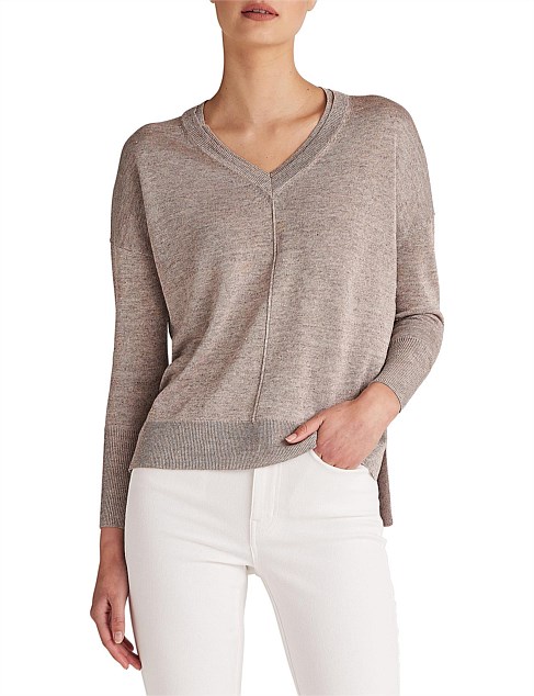 Perri Cutten V-neck Jumper | David Jones