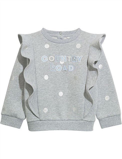 Country Road Frill Logo Sweat | David Jones