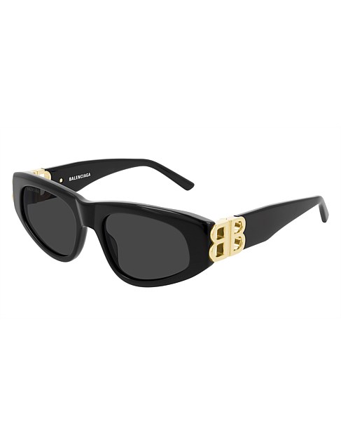 Balenciaga Black Cat-eye Frame Sunglasses | David Jones