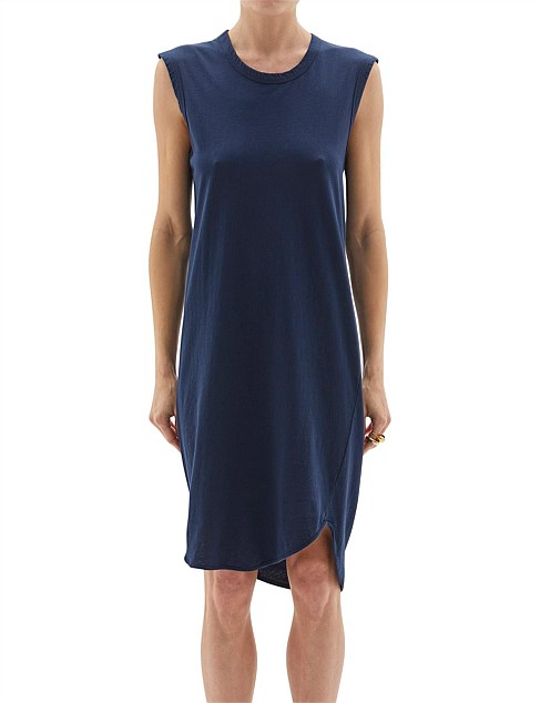 Bassike Fitted Muscle Tank Dress | David Jones