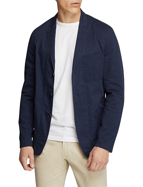 Oxford Angus Cotton Stretch Casual Jacket | David Jones