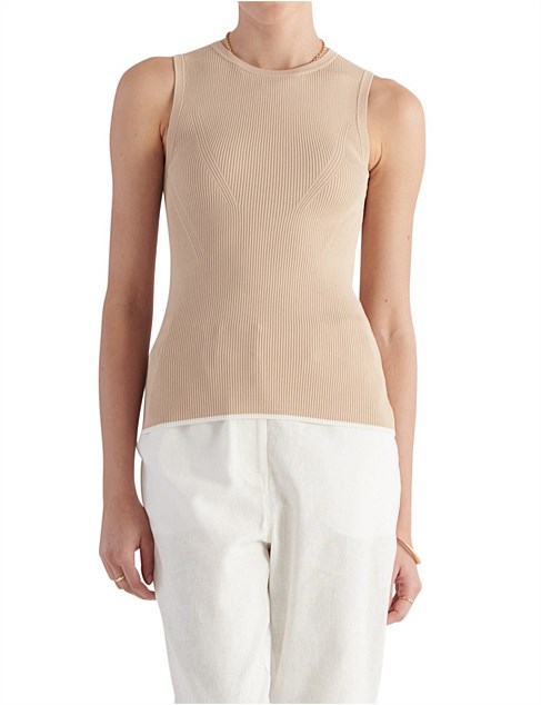 Elka Collective Tone Knit Top | David Jones