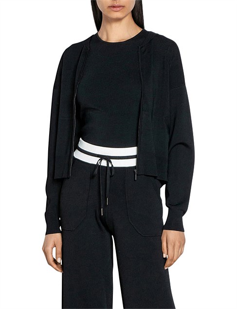 Veronika Maine Structured Knit Bomber Jacket | David Jones