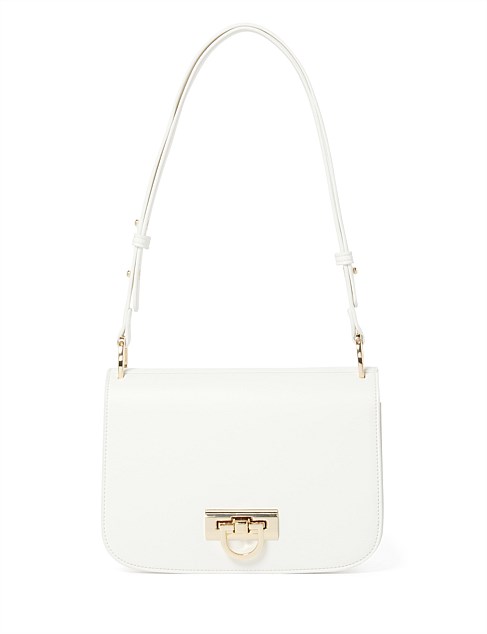 Forever New Alina Metal Clasp Saddle Bag | David Jones