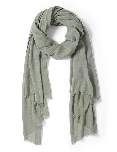 Forever New Mila Plain Linen Scarf | David Jones