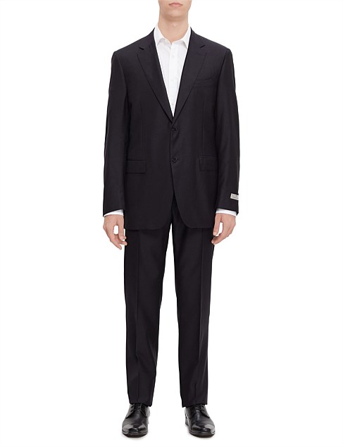 Canali Classic Fit Navy Wool Suit | David Jones