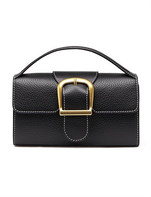 Rylan Mini Flat Handle Buckle Satchel Bag | David Jones