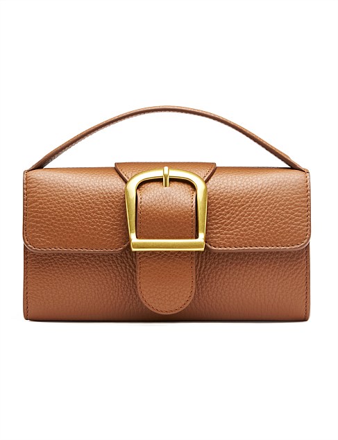 Rylan Mini Flat Handle Buckle Satchel Bag | David Jones