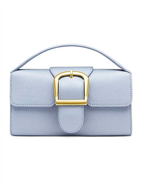 Rylan Mini Flat Handle Buckle Satchel Bag | David Jones